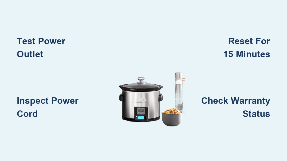 Cuisinart Slow Cooker Display Not Working: Fix It Fast