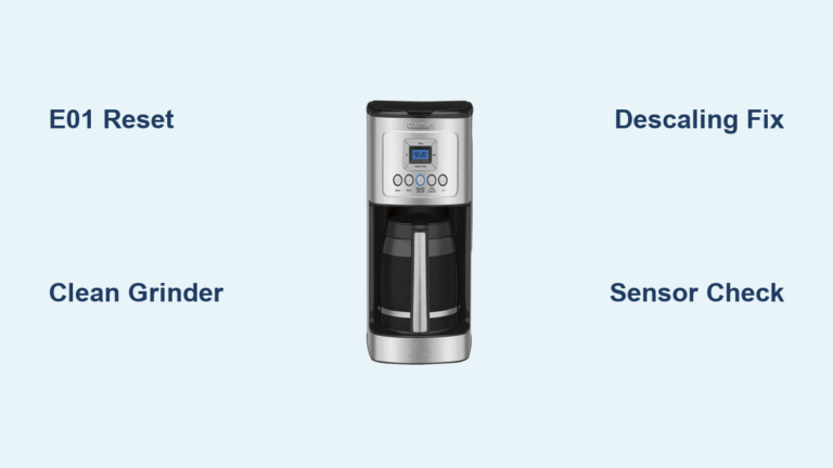 Cuisinart Coffee Maker Error Codes Solved
