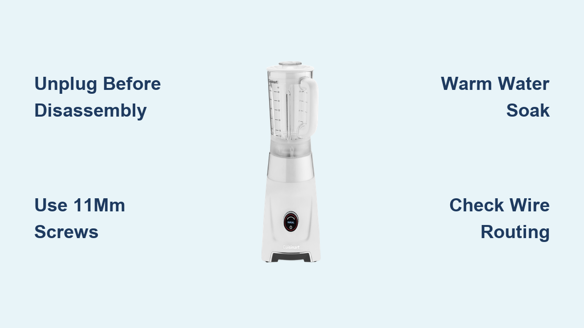 How to Disassemble Cuisinart Blender – Step-by-Step Guide