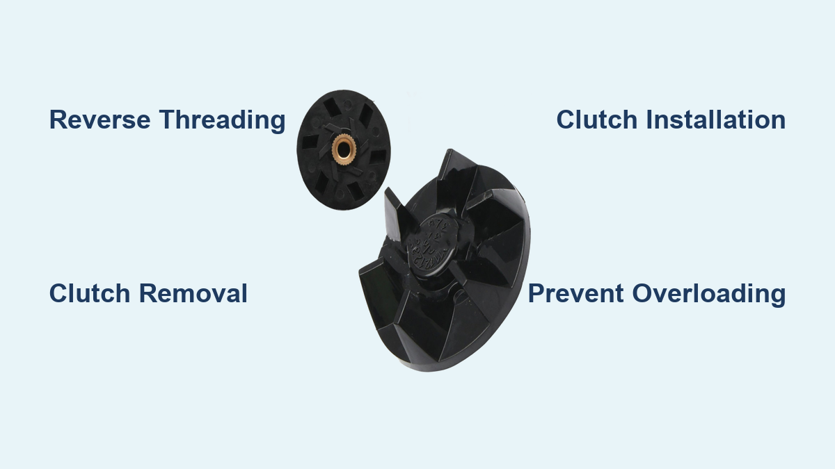How to Replace Cuisinart Blender Blade Driver Clutch